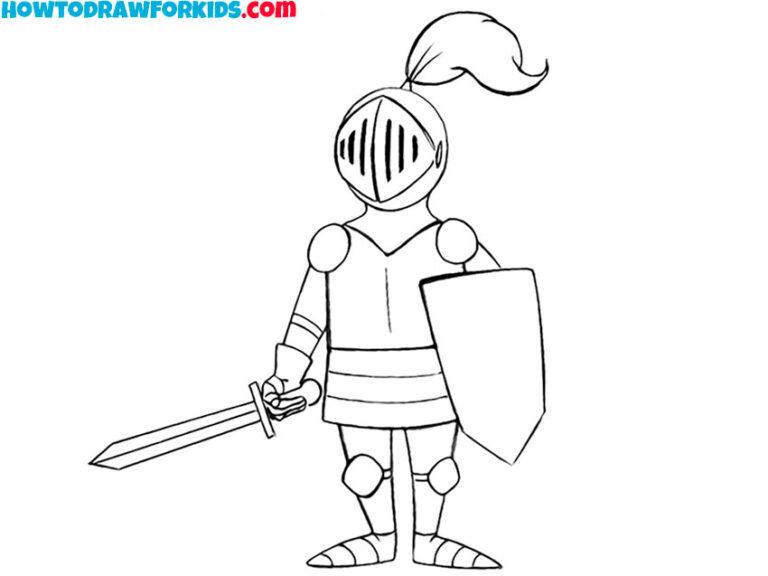 How to Draw a Knight - Easy Drawing Tutorial For Kids