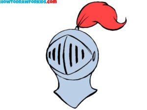 How to Draw a Knight’s Helmet - Easy Drawing Tutorial For Kids