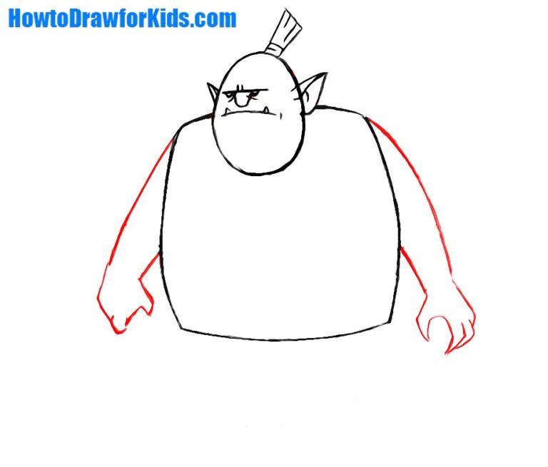 How to Draw an Orc - Easy Drawing Tutorial For Kids