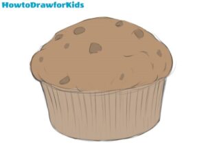 How to Draw a Muffin - Easy Drawing Tutorial for Kids