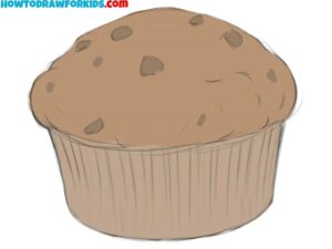 How to Draw a Muffin - Easy Drawing Tutorial for Kids