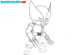 How to Draw Wolverine - Easy Drawing Tutorial For Kids