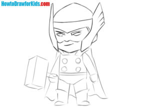 How to Draw Thor for Kids - Easy Drawing Tutorial Step By Step