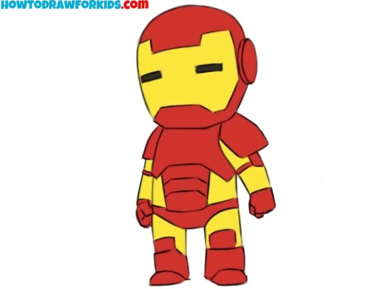 How to Draw Iron Man - Easy Drawing Tutorial For Kids