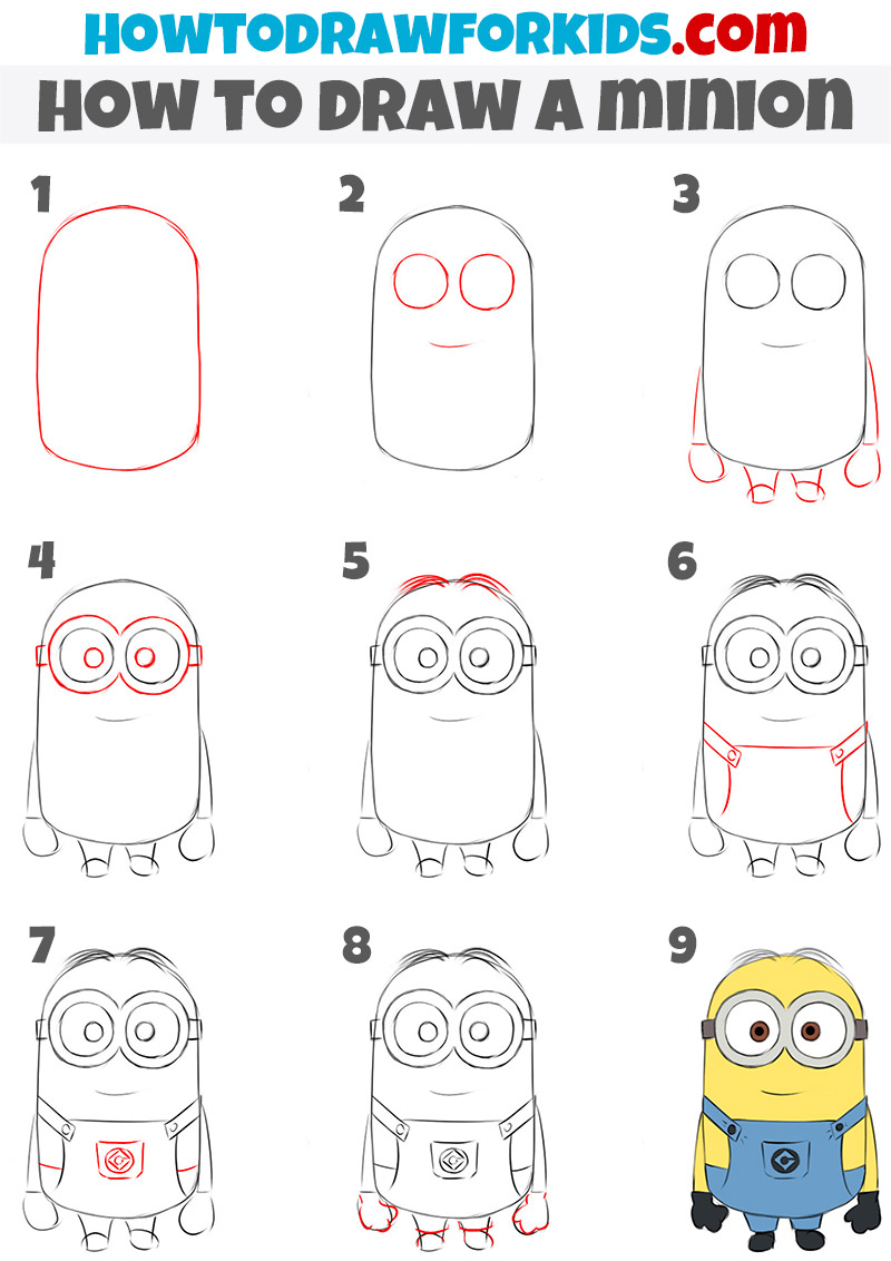 How To Draw A Minion From Despicable Me