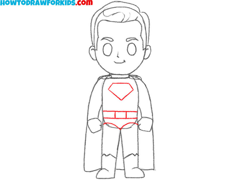 How to Draw Superman - Easy Drawing Tutorial for kids