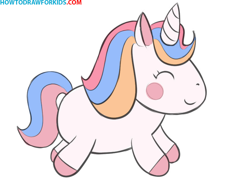  How To Draw A Unicorn Easy Drawing Tutorial For Kids