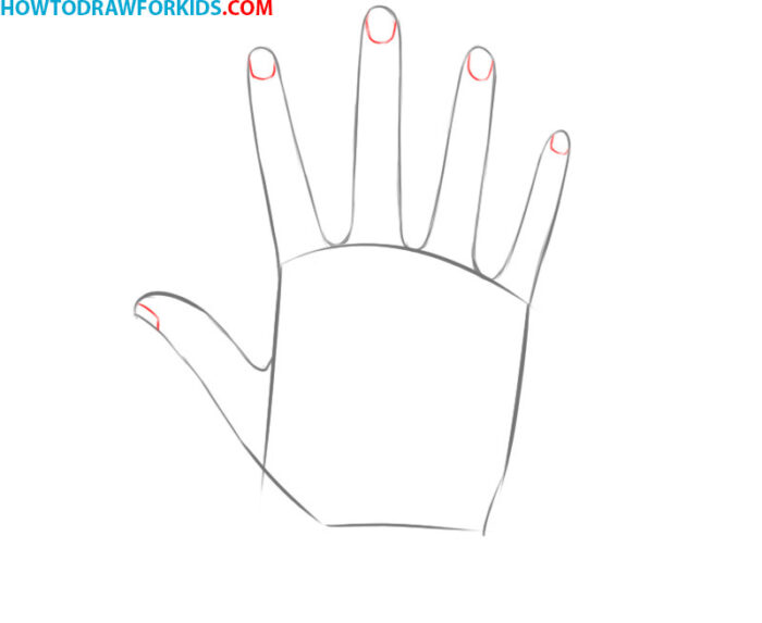 How to Draw a Hand - Easy Drawing Tutorial For Kids