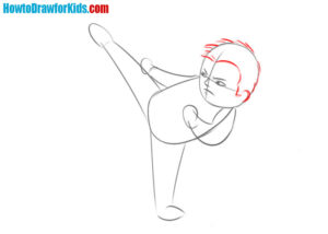 How to Draw a Karate Fighter - Easy Drawing Tutorial for Kids