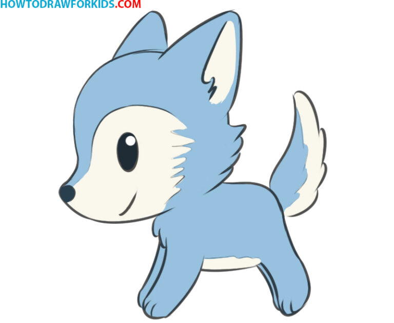 How To Draw A Wolf For Kids Easy Drawing Tutorial How To Draw A Wolf For Kids Easy Drawing Tutorial