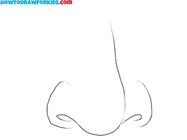 How to Draw a Nose - Easy Drawing Tutorial For Kids