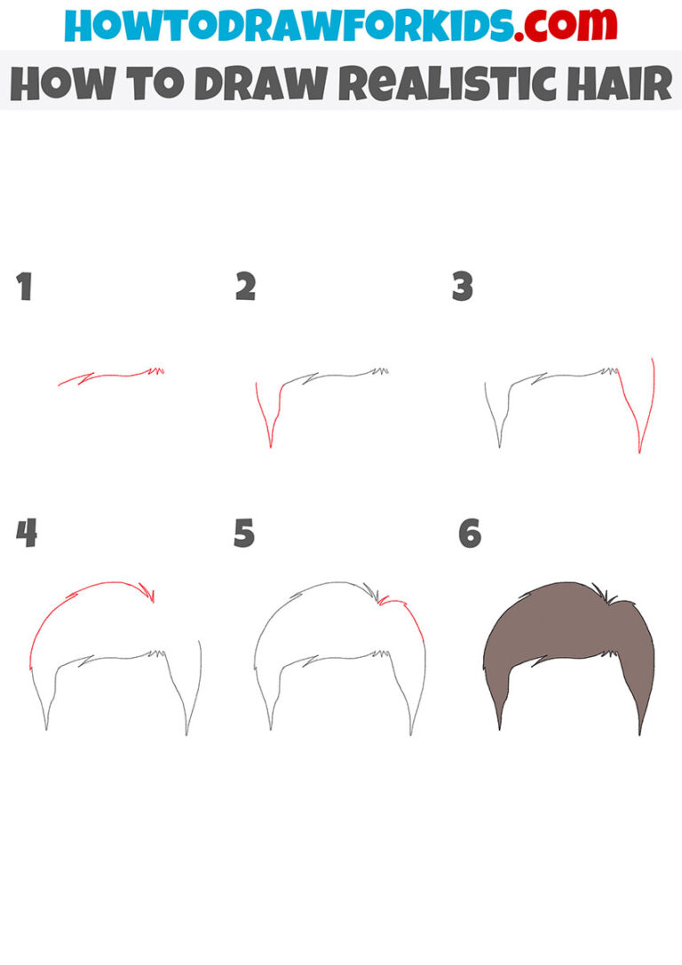 How to Draw Hair Very Easy - Drawing Tutorial For Kids