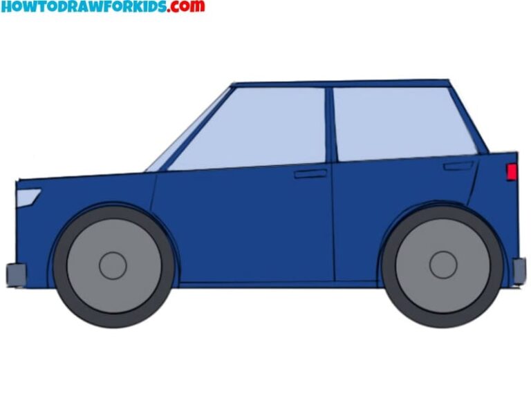 How to Draw a Cartoon Car - Easy Drawing Tutorial