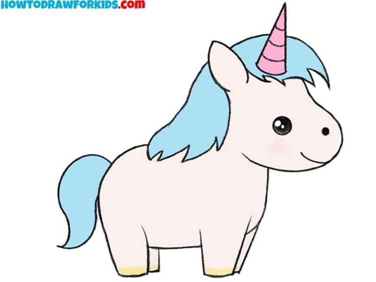 How to Draw a Unicorn - Easy Drawing Tutorial For kids