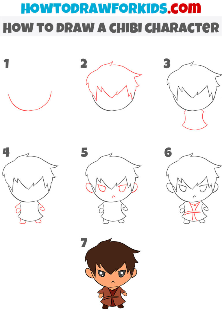 How to Draw Chibi - Easy Drawing Tutorial For kids