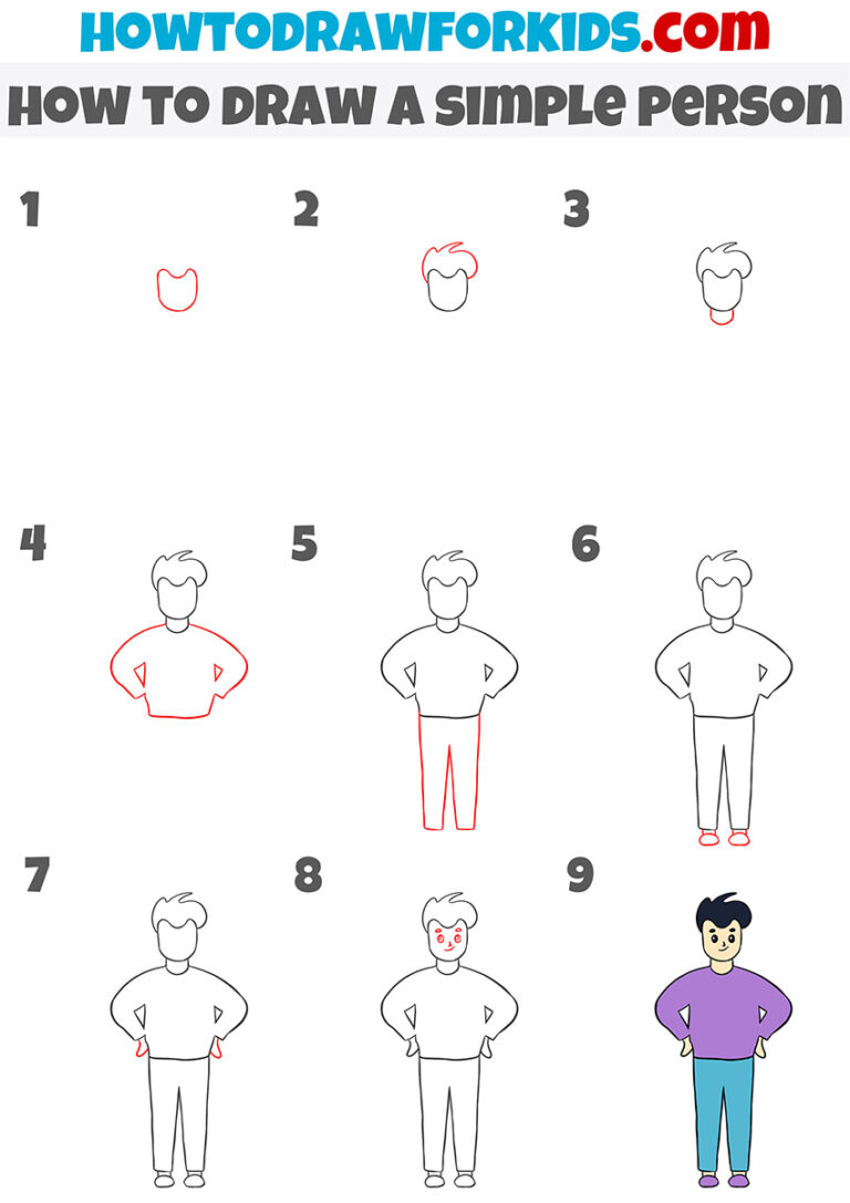 How to Draw a Person - Easy Drawing Tutorial For kids