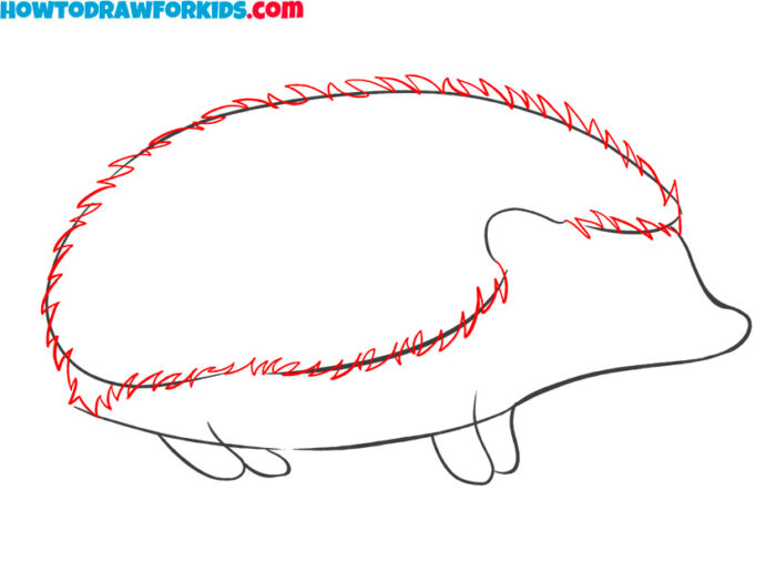 How to Draw a Hedgehog - Easy Drawing Tutorial For Kids