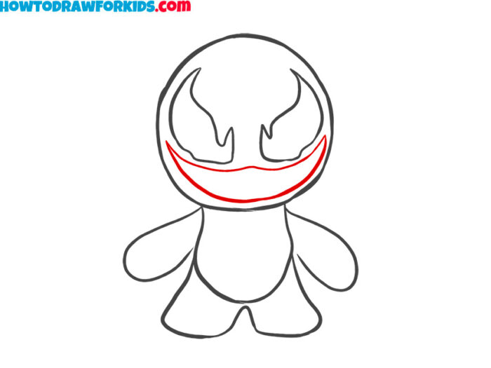 How to Draw Venom - Easy Drawing Tutorial For Kids