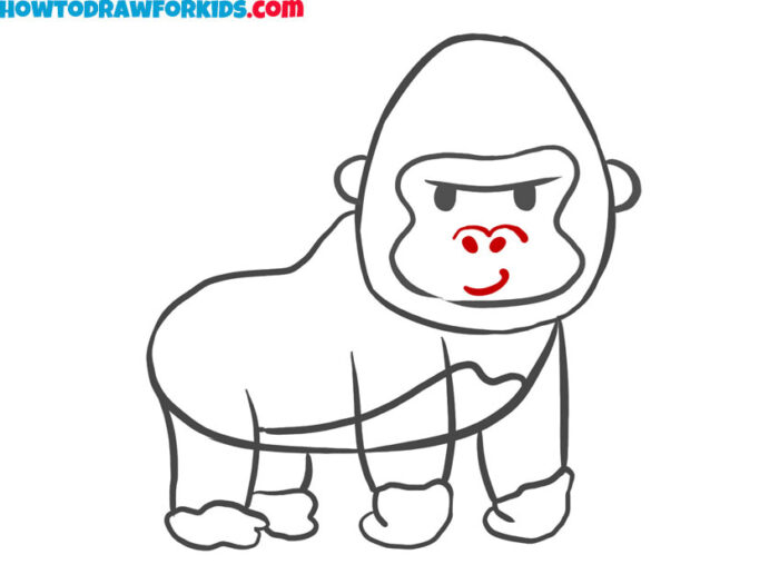 How to Draw King Kong - Easy Drawing Tutorial For Kids