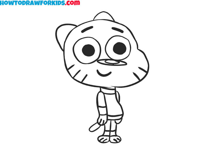 How to Draw Gumball - Easy Drawing Tutorial For Kids