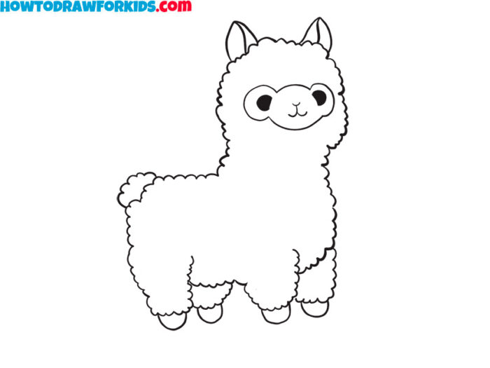 How to Draw a Llama - Easy Drawing Tutorial For Kids