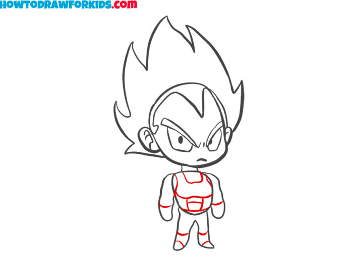How to Draw Vegeta - Easy Drawing Tutorial For Kids