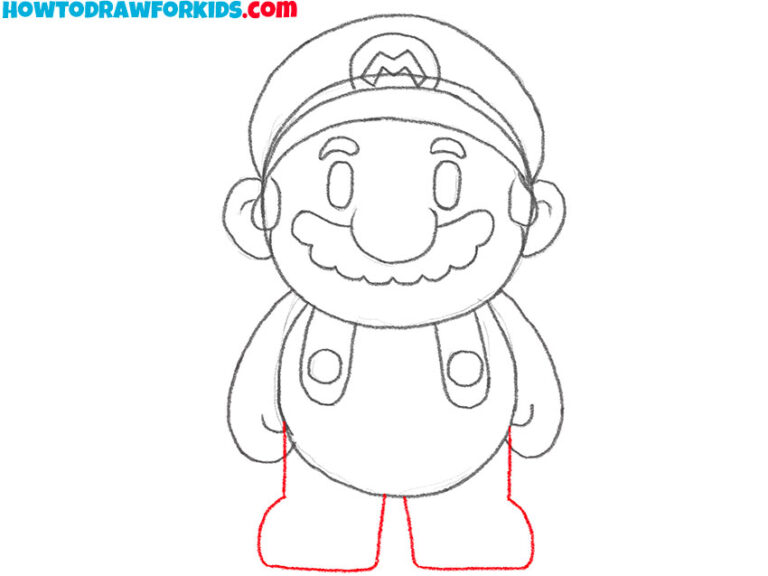 How to Draw Mario - Easy Drawing Tutorial For Kids