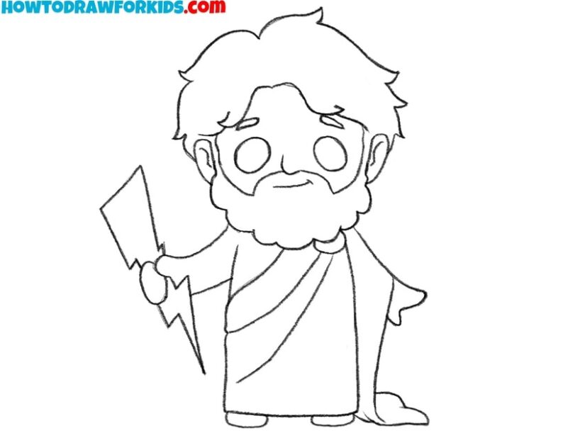 How to Draw Zeus - Easy Drawing Tutorial For Kids