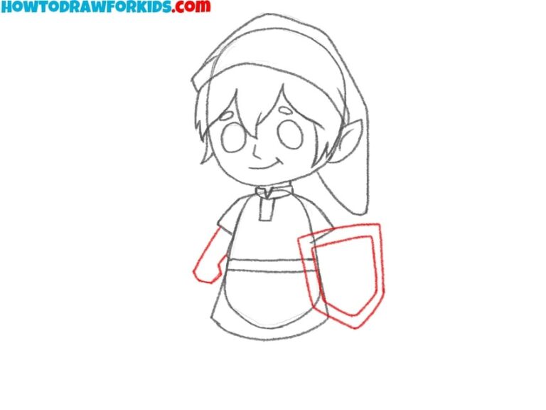 How to Draw Link - Easy Drawing Tutorial For Kids