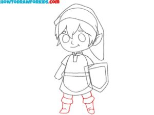 How to Draw Link - Easy Drawing Tutorial For Kids