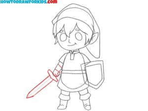 How to Draw Link - Easy Drawing Tutorial For Kids