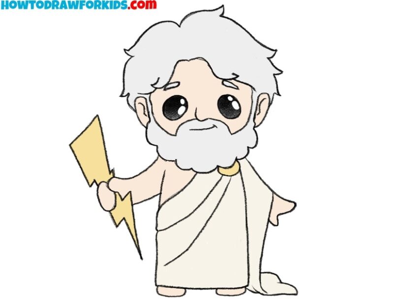 How to Draw Zeus - Easy Drawing Tutorial For Kids