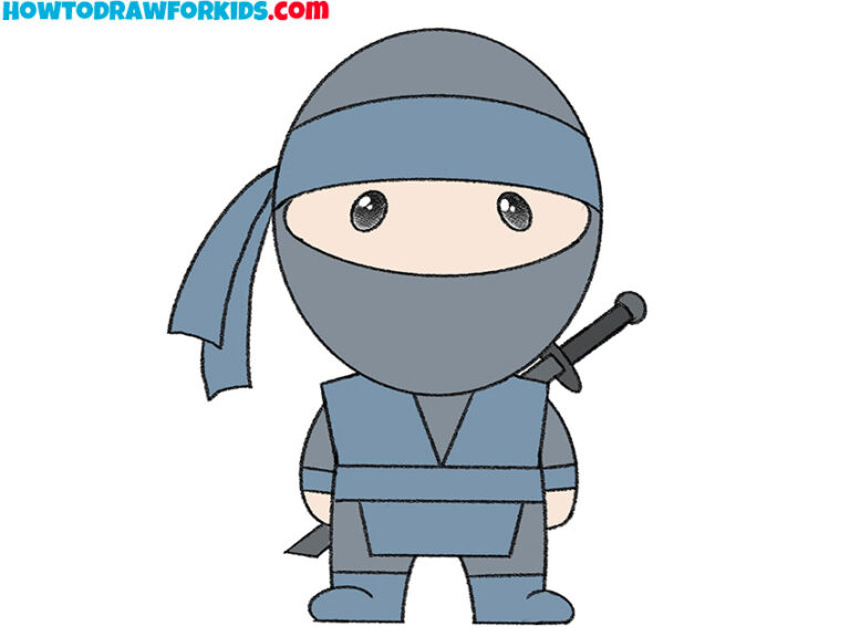 How to Draw a Ninja - Easy Drawing Tutorial For Kids