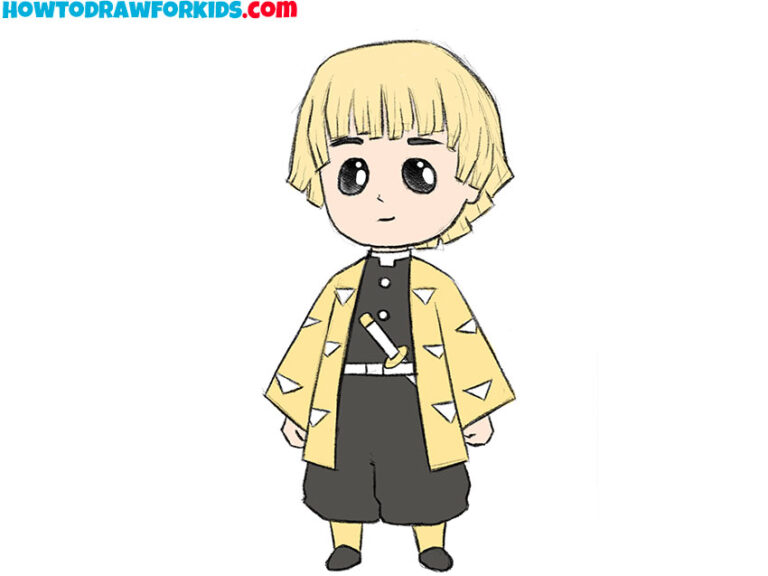 How to Draw Zenitsu - Easy Drawing Tutorial For Kids