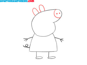How to Draw Peppa Pig - Easy Drawing Tutorial For Kids