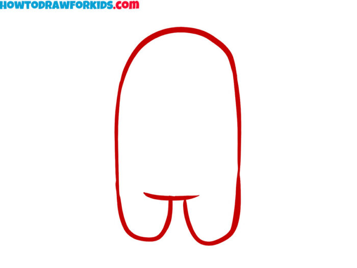 How to Draw an Among Us Character - Easy Tutorial For Kids