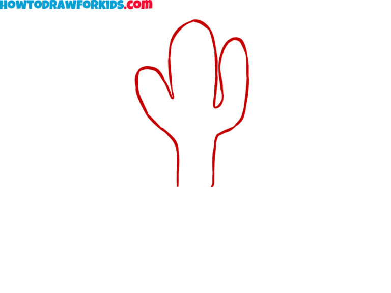 How to Draw a Cactus - Easy Drawing Tutorial For Kids