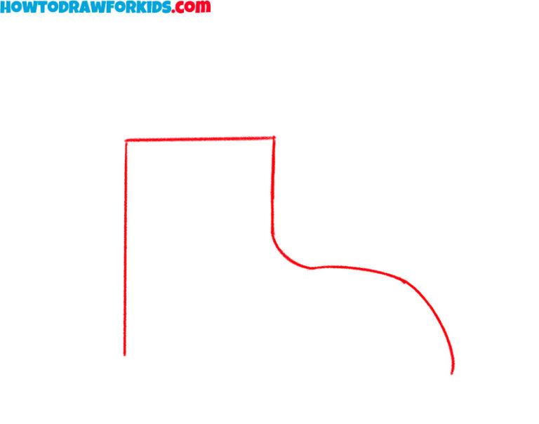 How to Draw a Boot for Kindergarten - Easy Tutorial For Kids