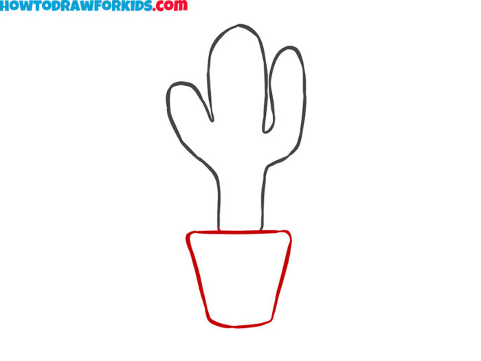 How to Draw a Cactus - Easy Drawing Tutorial For Kids
