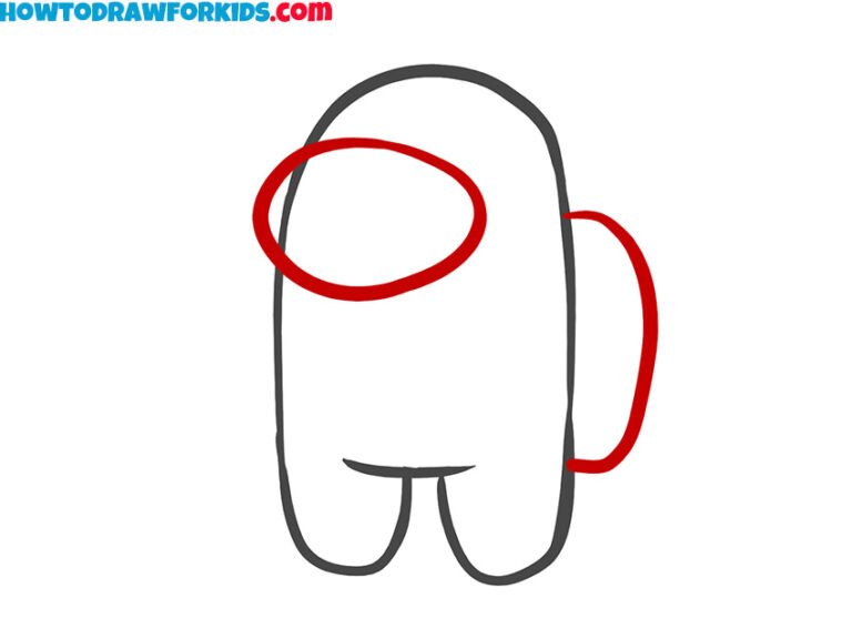 How to Draw an Among Us Character - Easy Tutorial For Kids
