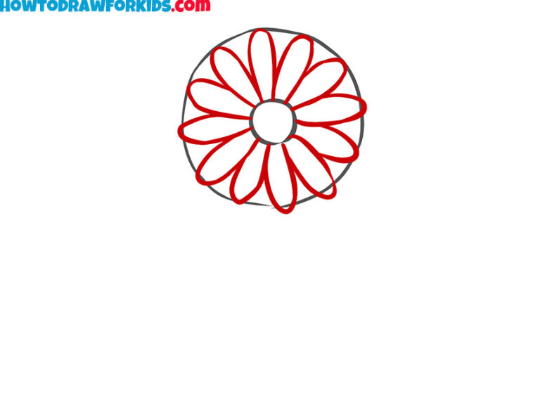 How to Draw a Chamomile - Easy Drawing Tutorial For Kids