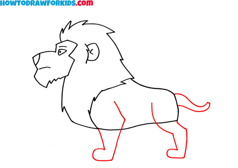 How to Draw a Lion - Easy Drawing Tutorial For Kids