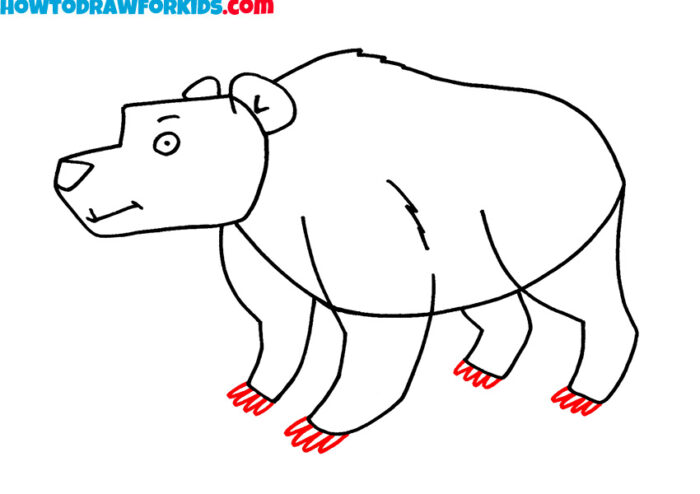 How to Draw a Bear - Easy Drawing Tutorial For Kids