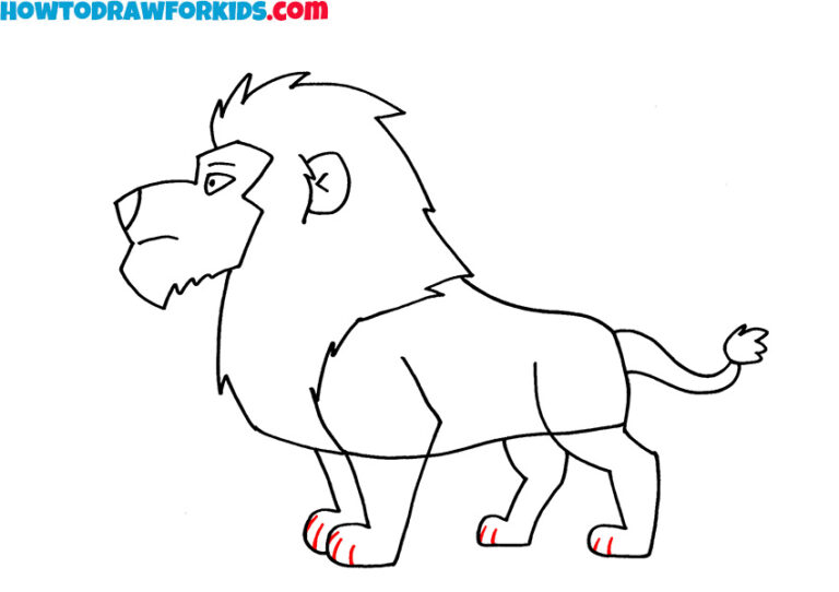 How to Draw a Lion - Easy Drawing Tutorial For Kids
