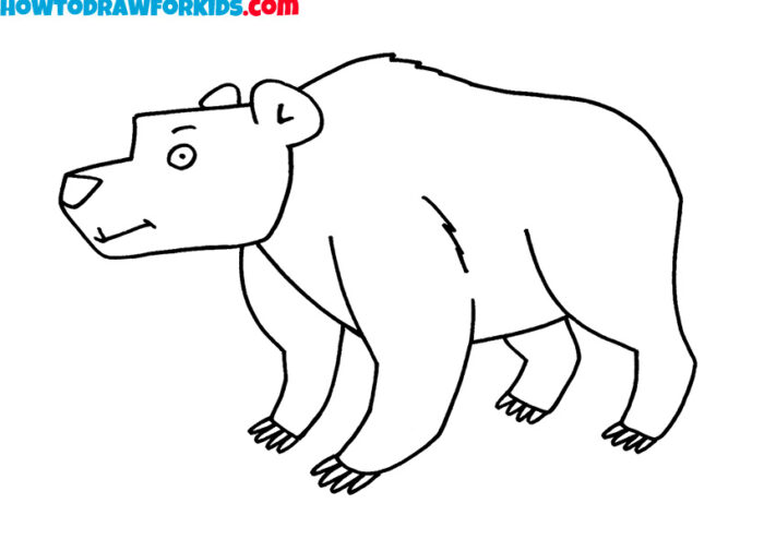 How to Draw a Bear - Easy Drawing Tutorial For Kids