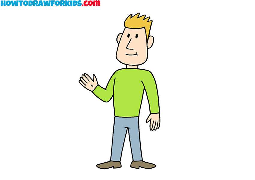 How To Draw A Human Easy Drawing Tutorial For Kids