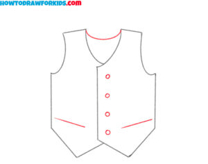 How to Draw a Vest - Easy Tutorial For Kids