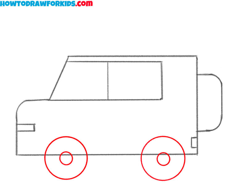 How to Draw an SUV - Easy Tutorial For Kids