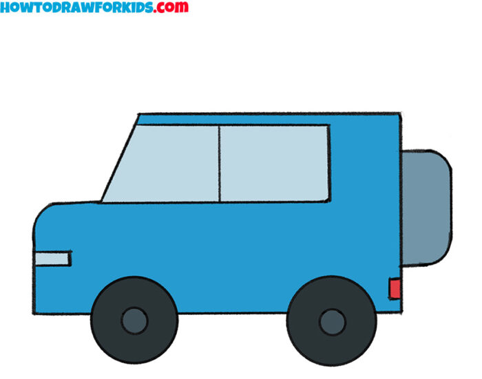 How to Draw an SUV - Easy Tutorial For Kids