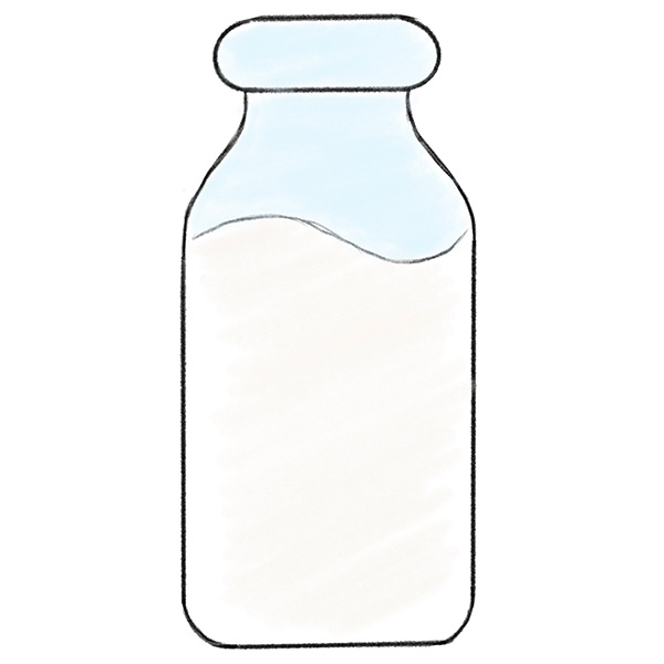 How to Draw Milk for Kindergarten - Easy Drawing Tutorial For Kids